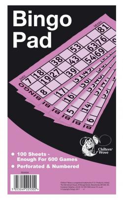 1-600 BINGO TICKET PAD
